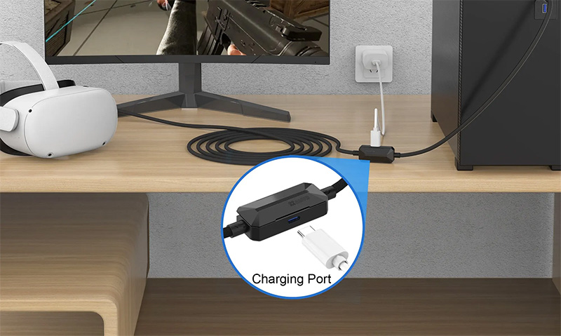Обзор кабеля AMVR Upgraded Oculus Link с зарядным портом | Обзоры ...